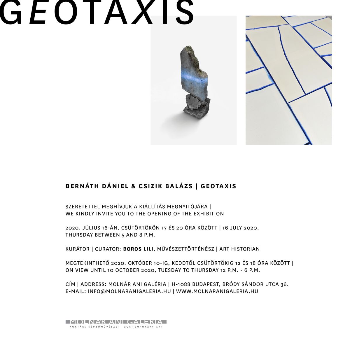 GEOTAXIS – Bernáth Dániel, Csizik Balázs :: Magyar Képzőművészeti Egyetem